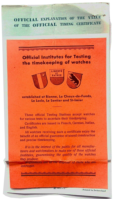 Vintage Rolex Chronometer Certification | Rolex Vintage Information